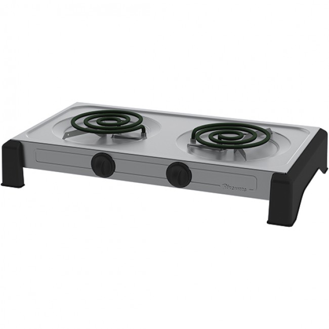 Double Spiral Hot Plate, Silver - Binuns