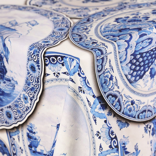 Delft Square Tablecloth, 4 Seater – Binuns South Africa