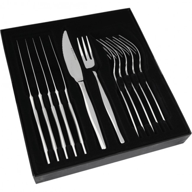 Slimline Steak Knife & Fork Set, 12pc - Binuns South Africa