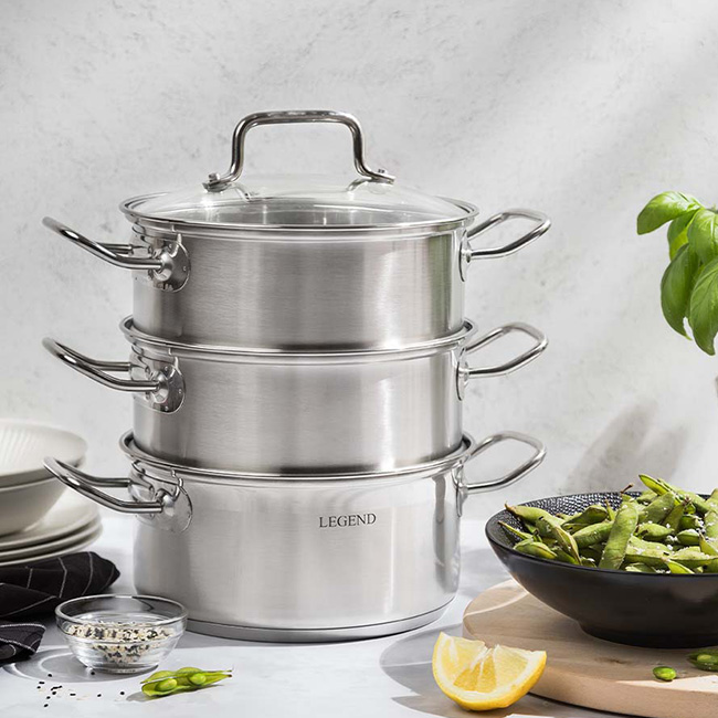 Professional Chef 3 Tier Steamer, 20cm - Binuns South Africa