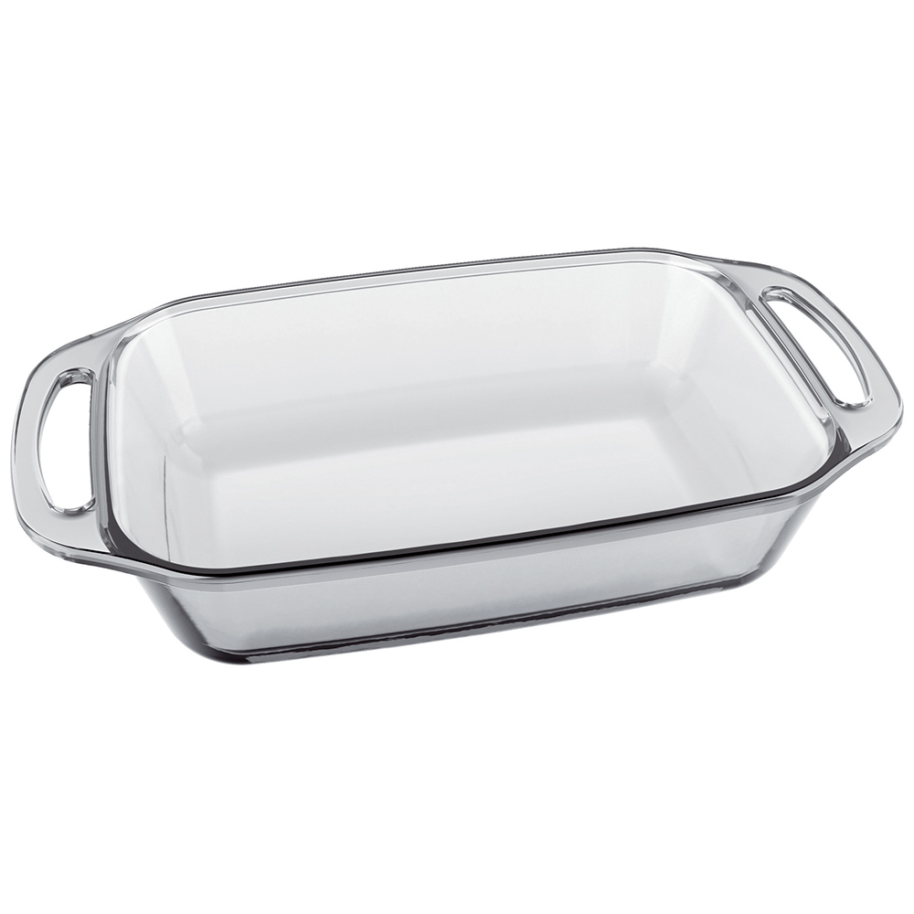Seletta Large Glass Rectangular Roaster With Handles, 3.5L - Binuns ...