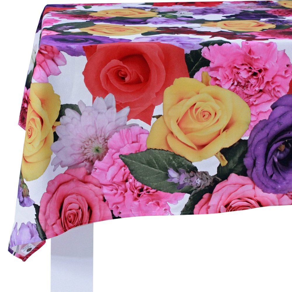 Botanica Rose Garden Square Tablecloth, 4 Seater - Binuns South Africa