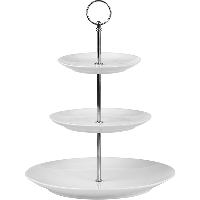 White Basics 3 Tier Cake Stand - Binuns South Africa