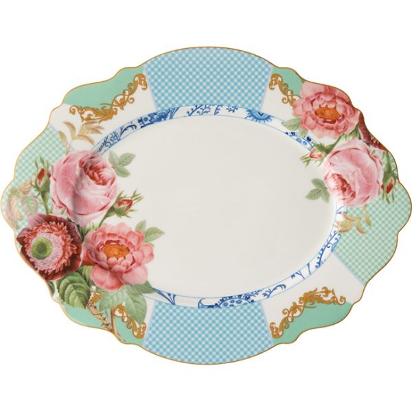 Italian Rose Large Oval Platter - Binuns South Africa