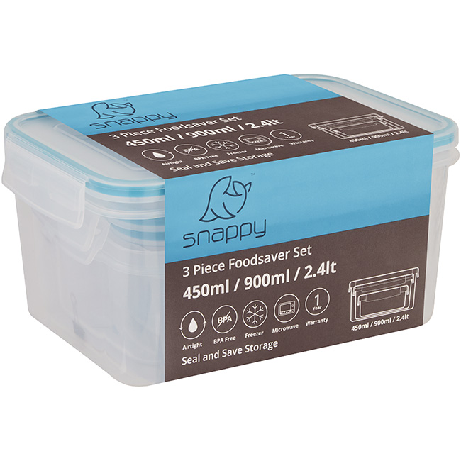 Set Of 3 Rectangular Storage Containers - Binuns South Africa