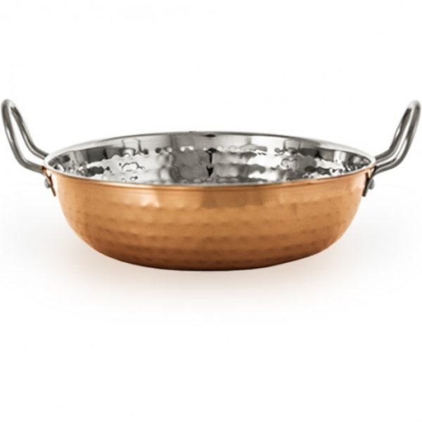 Copper Plated Hammered Karahi Pan, 18.5cm – Binuns South Africa