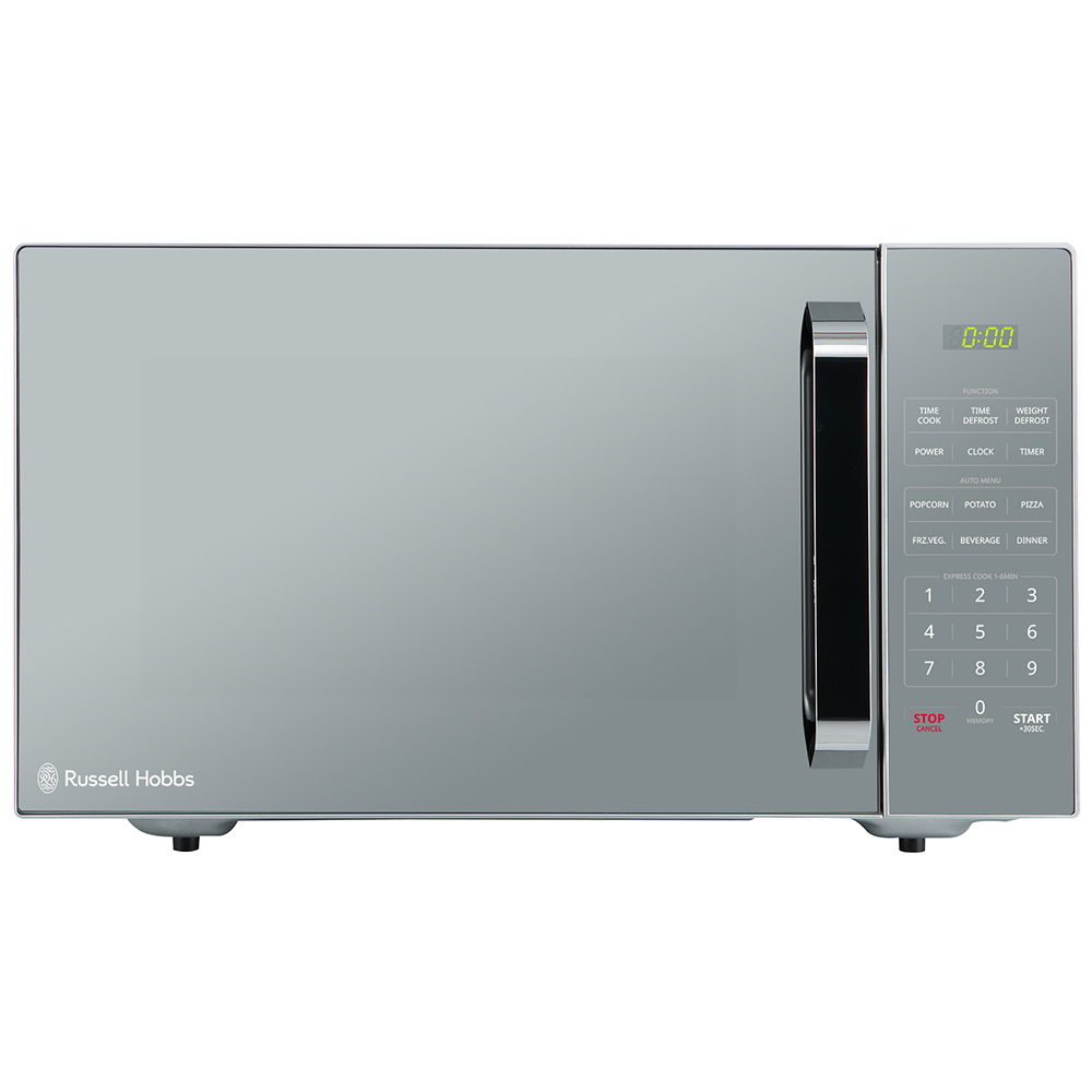 Electronic Silver Mirror Microwave Oven, 45L - Binuns South Africa