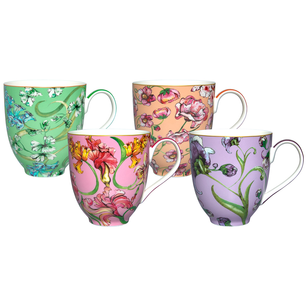 Mystique Coupe Mugs, Set Of 4 - Binuns South Africa